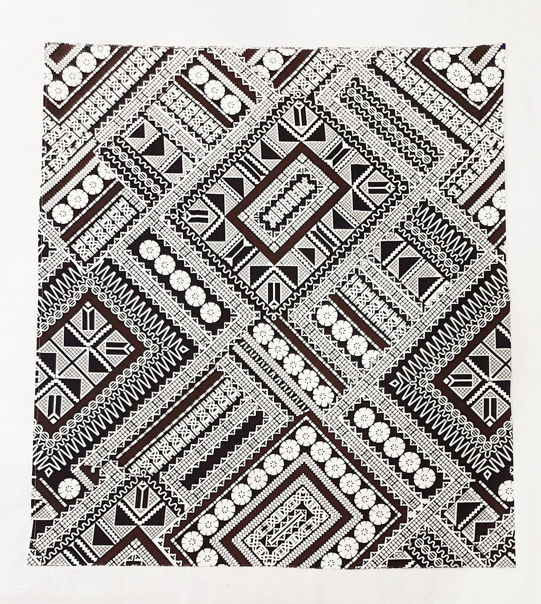 Lavalava Tapa Design- WHITE – Infinity Gifts NZ